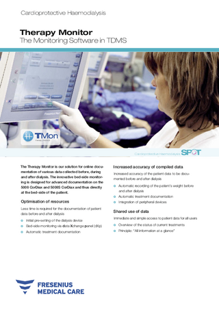 Therapy Monitor (TMon) | Fresenius Medical Care