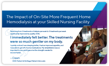 On-Site Home Hemodialysis: Skilled Nursing Facilities