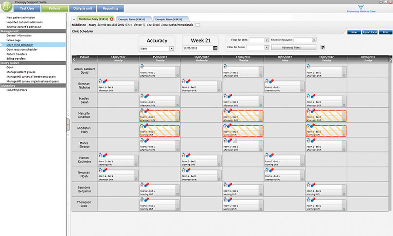 Therapy Support Suite (TSS) | Fresenius Medical Care