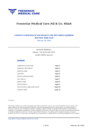 Publications Archive | Fresenius Medical Care